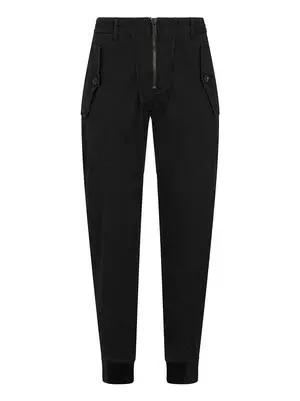 Dsquared2 Cargo Pants With Zip Front - Black