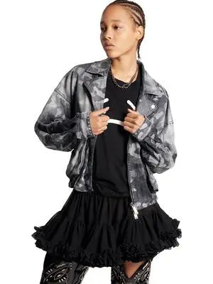 Dsquared2 Camouflage Wash Denim Jacket - Black