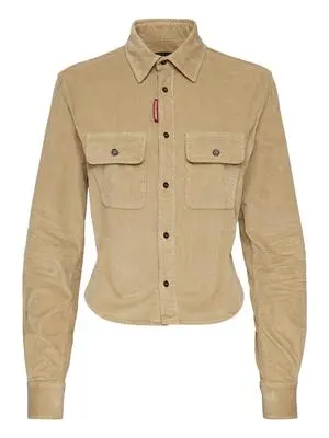 Dsquared2 Corduroy Shirt - Black