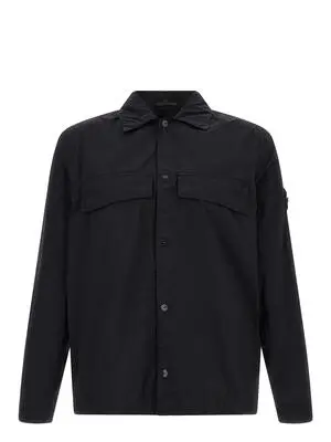 Stone Island Badge Ghost' Overshirt - Black