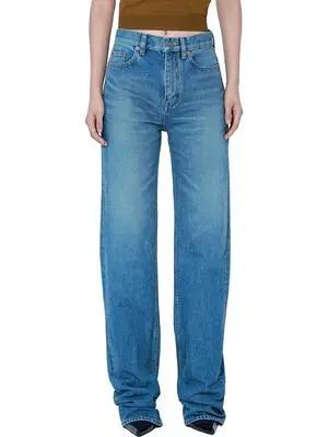 Saint Laurent Flared High-waisted Five-pocket Jeans - Blue