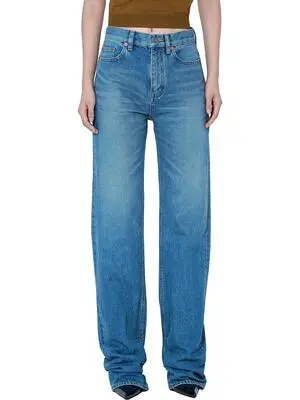 Saint Laurent Flared High-waisted Five-pocket Jeans - Blue