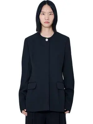 TOTEME Collarless Evening Blazer - Black