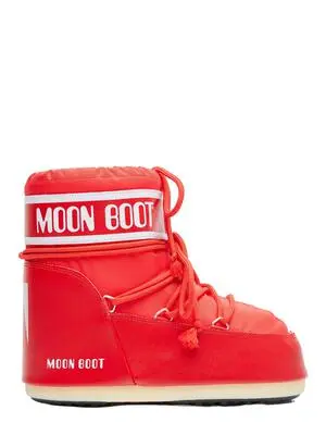 Moon Boot Icon Low Water-repellent Snow Boots - Red