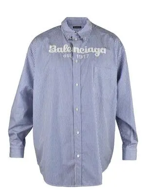 Balenciaga Regular Fit Shirt - Blue