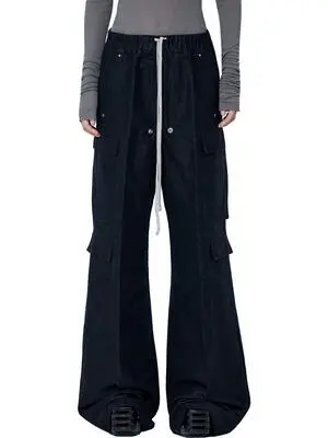 Rick Owens Wide-leg Cargo Pants - Black