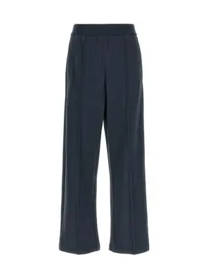 Brunello Cucinelli Joggers With Frontal Stitching Detail - Blue