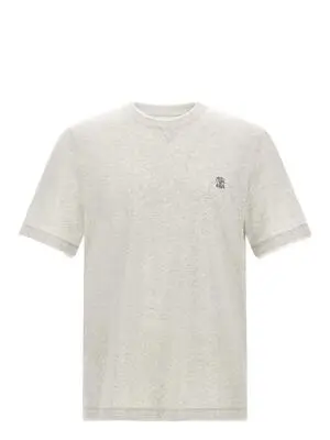 Brunello Cucinelli Double T-shirt - Gray