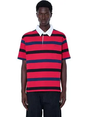 Prada Short-sleeved Cotton Polo Shirt - Red