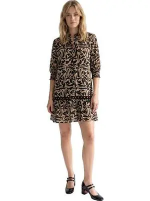 EXQUISE Bettine Embroidered Mini Dress - Multi Color