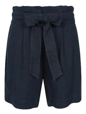 Mountain Warehouse Linen Blend Shorts With Tie Belt - Navy