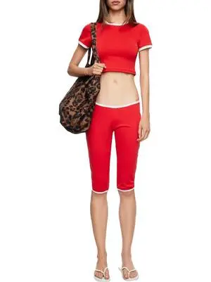 Lioness Laguna Cropped Tee - Crimson