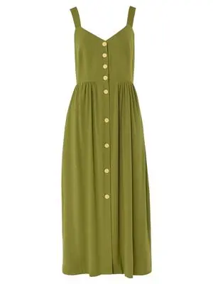 LOUCHE Clover Midi Sundress - Green