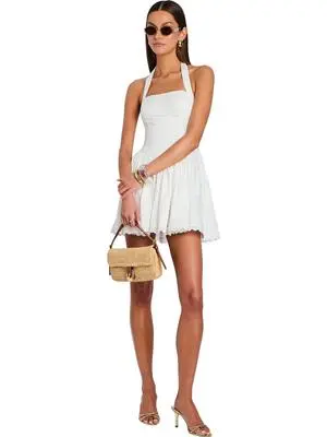 Hemant & Nandita Hina Corseted Mini Dress - Ivory