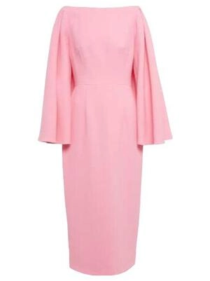 EMILIA WICKSTEAD Emilia Wickstead Midi Dress With Flared Sleeves