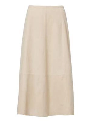 Vince Suede Midi Skirt - Beige
