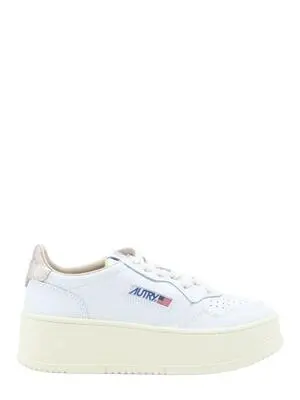 AUTRY Logo Patch Platform Sneakers - No