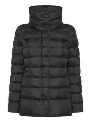 Peuterey High Neck Quilted Down Jacket - Black