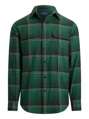 Polo Ralph Lauren Brushed Twill Plaid-pattern Shirt - Green