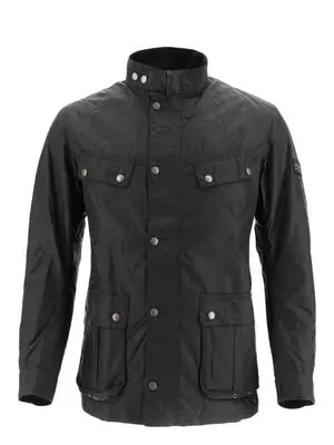 Barbour Duke High-neck Wax Jacket - Black