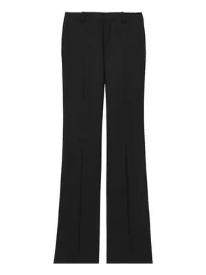 Saint Laurent Flared Cashmere Pants - Black
