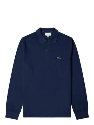 Lacoste Logo Patch Polo Shirt - Black