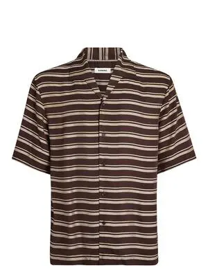 SANDRO Stripe Short-sleeve Shirt