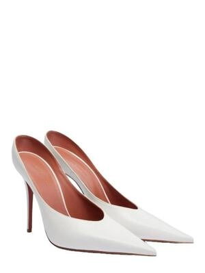 Amina Muaddi Stiletto Heels - White