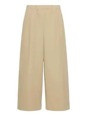 Max Mara Cotton Flared Trousers - Beige