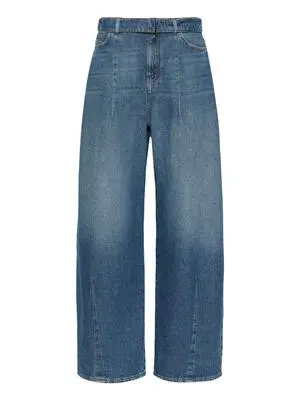 Max Mara Wide-leg Jeans - Navy