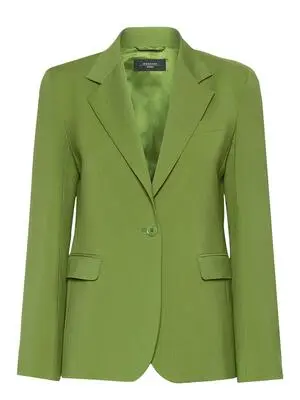 Max Mara Virgin Wool Blazer - Green