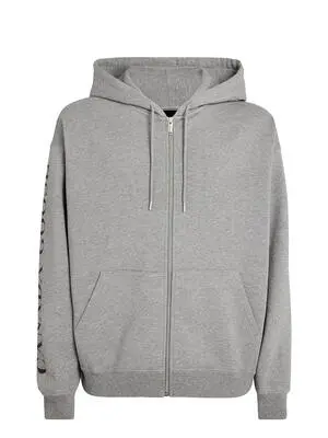 Canada Goose Organic Cotton Graphic Zip-up Hoodie - Grey