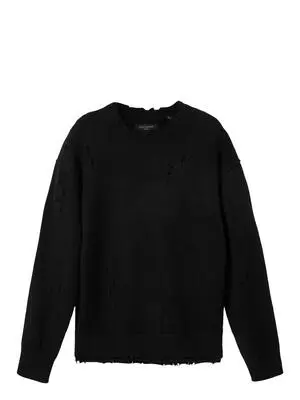 ALLSAINTS AllSaints Distressed Cotton Sweater