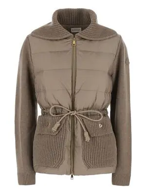 Moncler Cardigan With Patch Logo - Multicolor