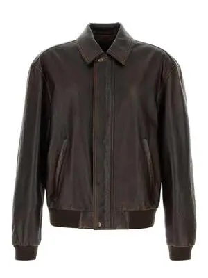 Prada Capi In Pelle Leather Jacket - Multicolor