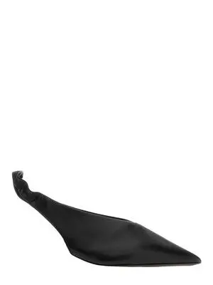 Loewe Leather Origami Cubic Pumps - Black
