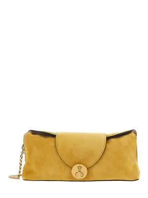 Versace Calf Leather Clutch - Yellow