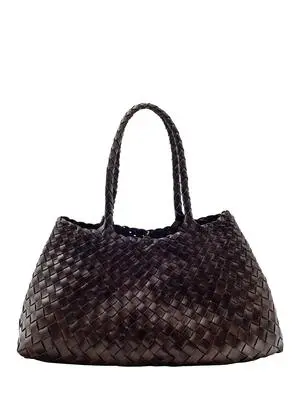 Dragon Diffusion DRAGON DIFFUSION Santa Croce Woven Leather Shoulder Bag Multicolor