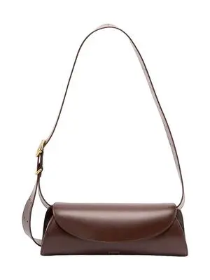 JIL SANDER JIL SANDER Small Cannolo Shoulder Bag Brown