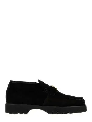 Valentino Garavani Suede Vlogo Signature Loafers - Black