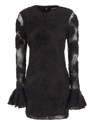 ROTATE BY BIRGER CHRISTENSEN Floral Embroidered Mini Dress - Multicolor