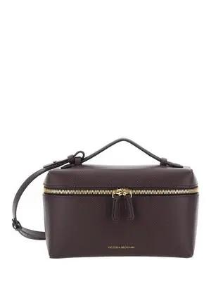 Victoria Beckham Leather Crossbody Bag With Top Handle And Logo Lettering - Multicolor