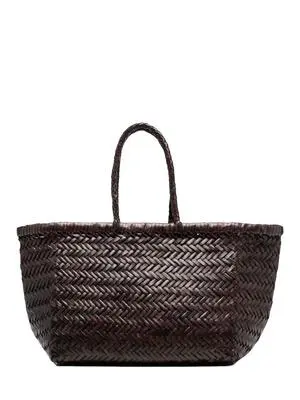 Dragon Diffusion Bamboo Triple Jump Small" Leather Handbag - Multicolor