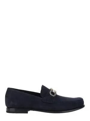 FERRAGAMO Avril Leather Loafers With Gancini Plaque - Multicolor