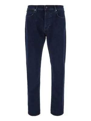 Stone Island Slim Fit Denim Jeans With Logo Patch - Multicolor