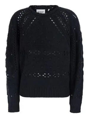 ISABEL MARANT ÉTOILE ISABEL MARANT ETOILE Crew Neck Wool Sweater With Perforated Design