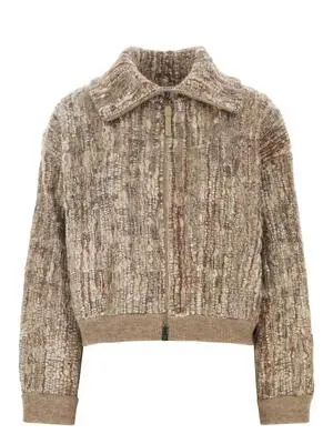 Brunello Cucinelli Mohair Blend Bomber Jacket - Multicolor