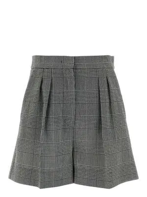 Max Mara Max Mara Embroidered Wool Shorts Multicolor