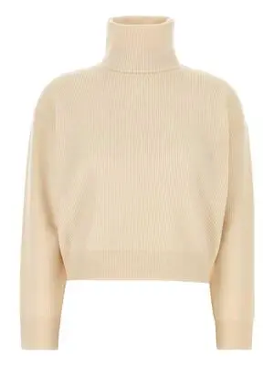 Brunello Cucinelli Sand" Wool Blend Sweater - Brown