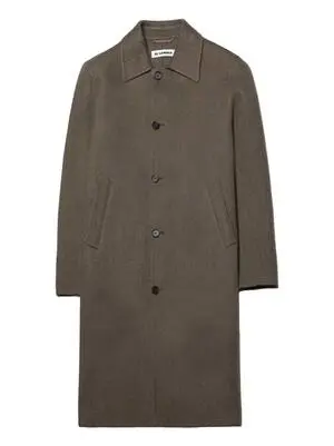 JIL SANDER Double-breasted Sporty Coat - Green
